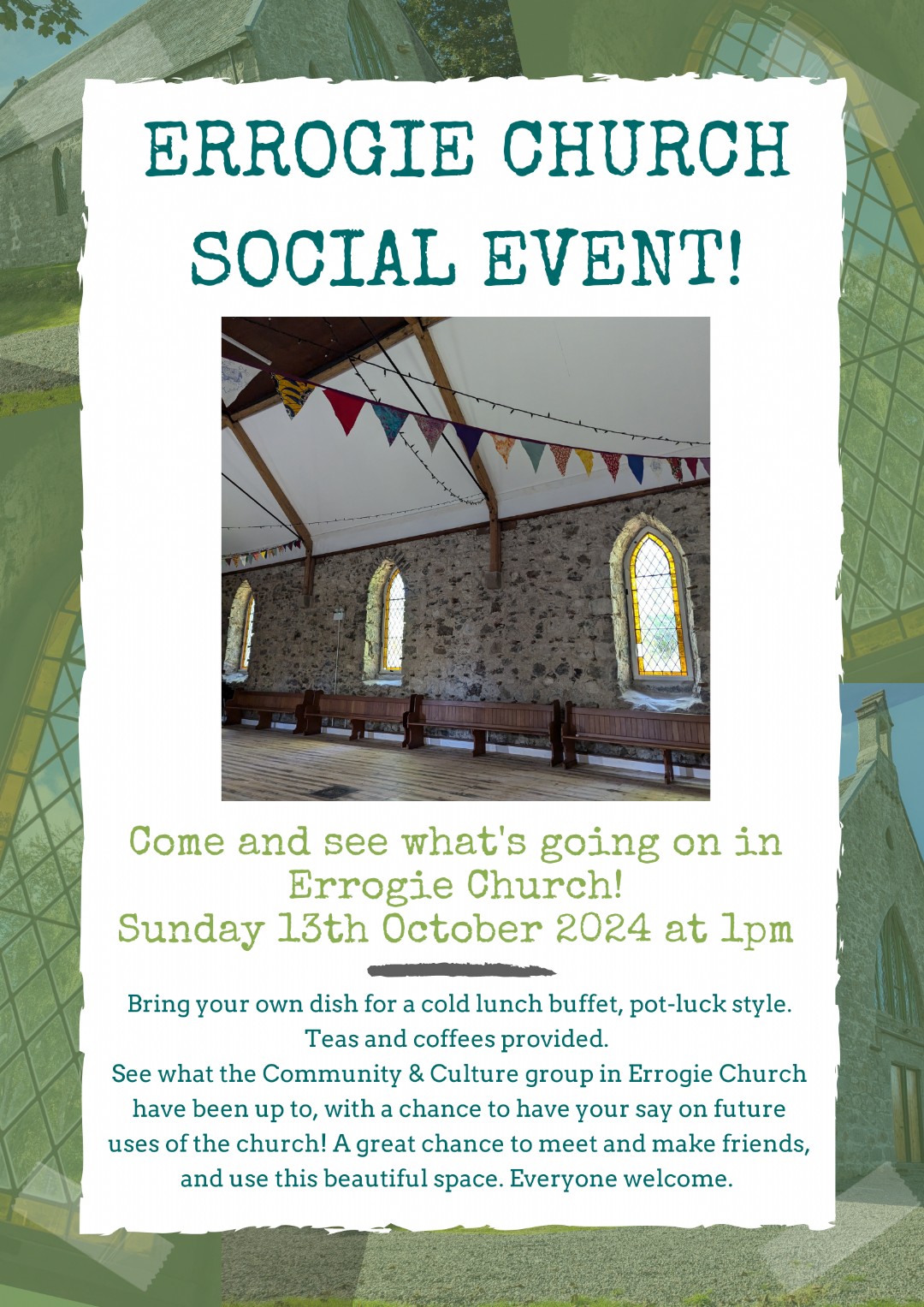 Pot-Luck Community Lunch in Errogie Church | 24 September 2024 ...