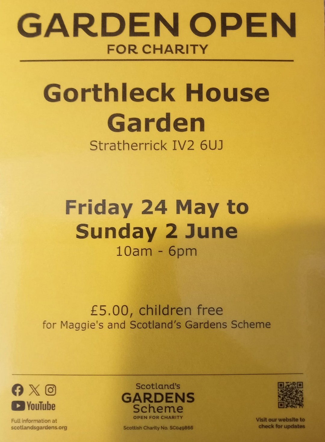 Gorthleck House Gardens Open Day | 29 May 2024 | Stratherrick & Foyers ...