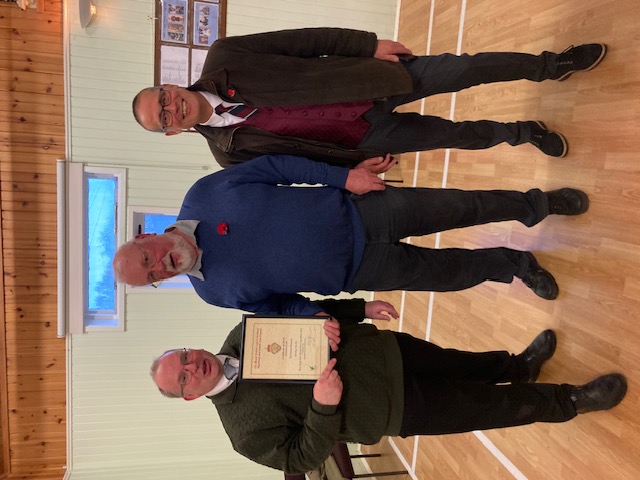 A proud moment for the members of the South Loch Ness Heritage Group ...