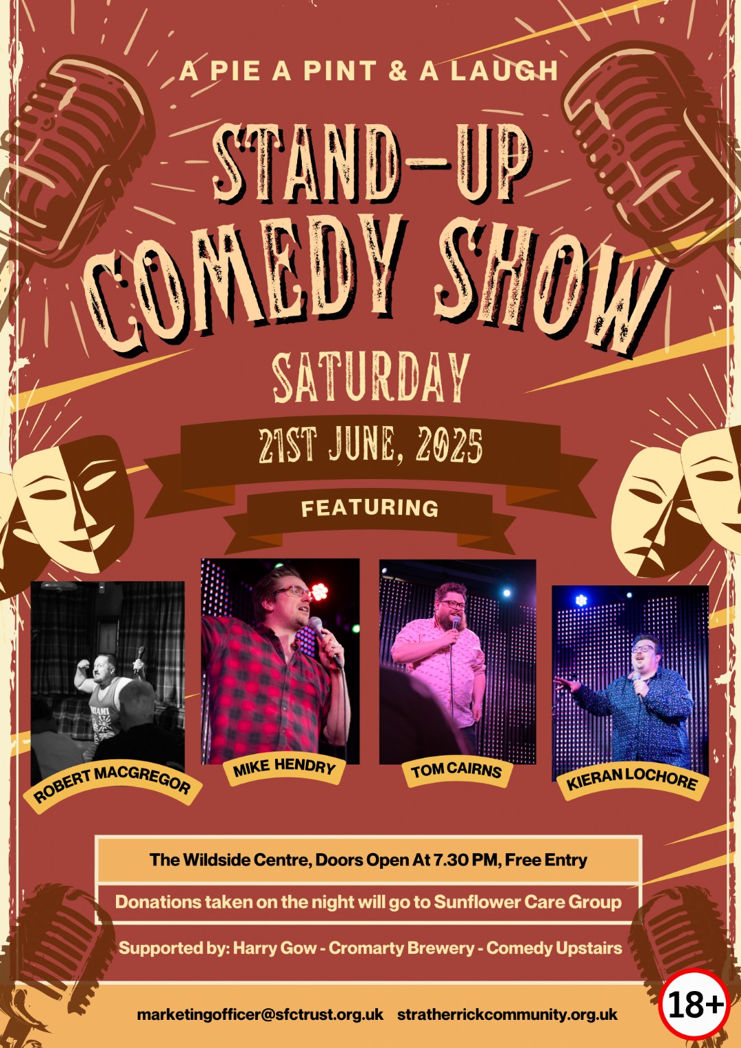 A Pie A Pint & A Laugh - Comedy Event | 21 June 2025 | Stratherrick ...